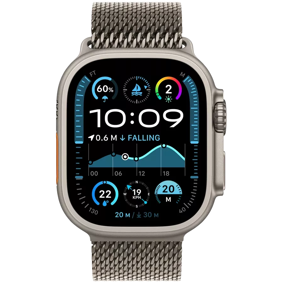 Apple Watch Ultra 2, 49mm, Natural Titanium, Milanese Loop – irestoremd